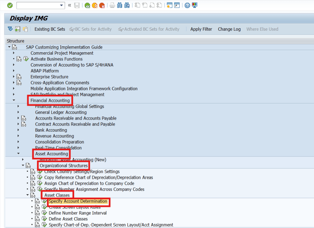 Create Account Determination for Asset Class in SAP S4 HANA - sap96.com