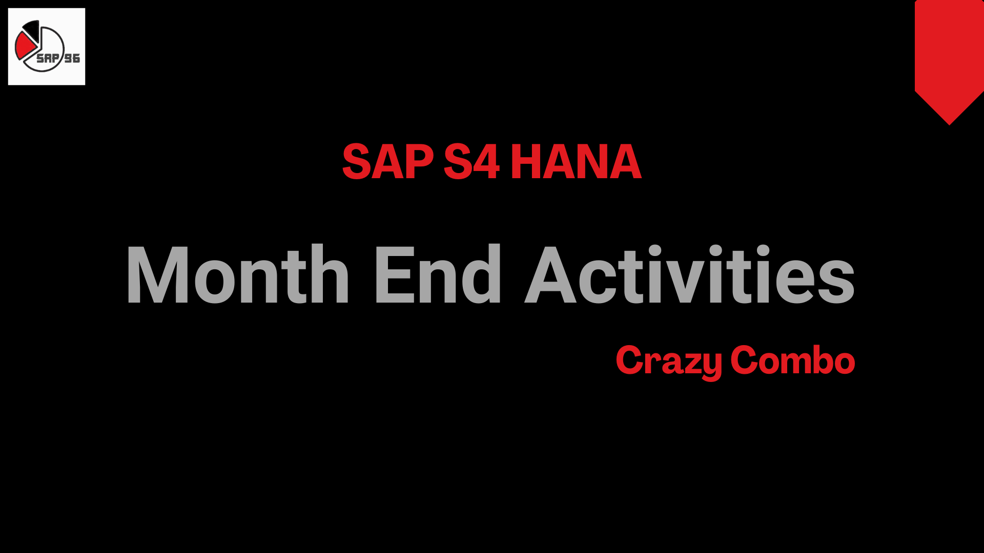 SAP Finance - Month end activities (PDF) - sap96.com